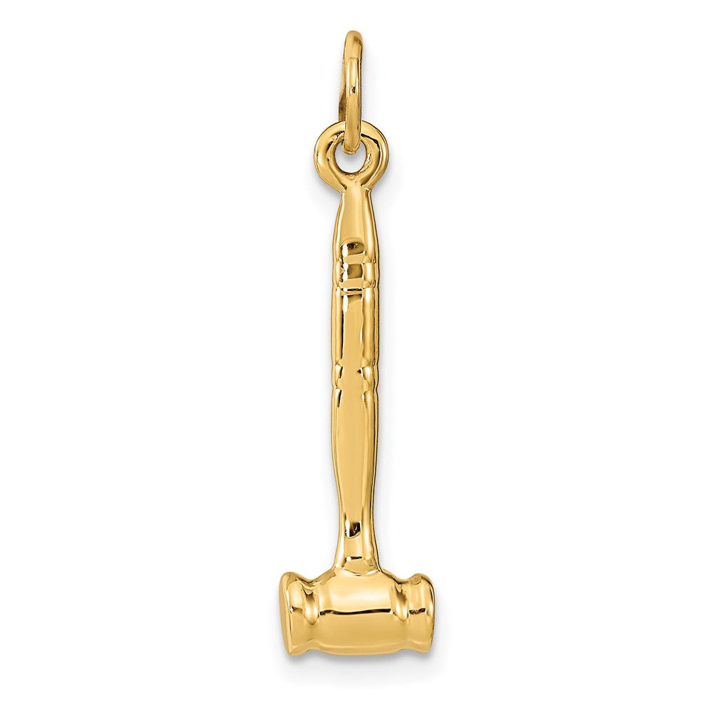 14k 3-d Gavel Charm - Model A4116 | Charlie & Co. Jewelry