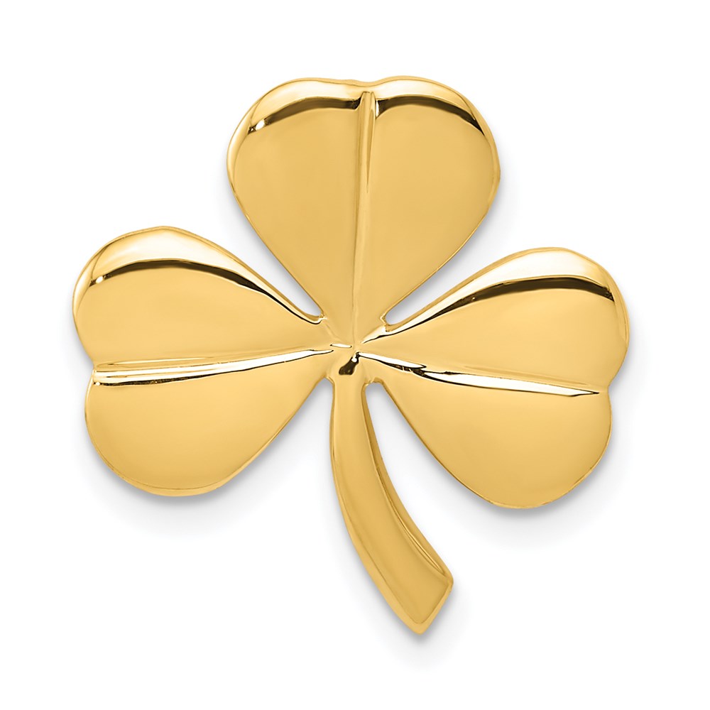 14k Shamrock Chain Slide - Model A9504 | Charlie & Co. Jewelry