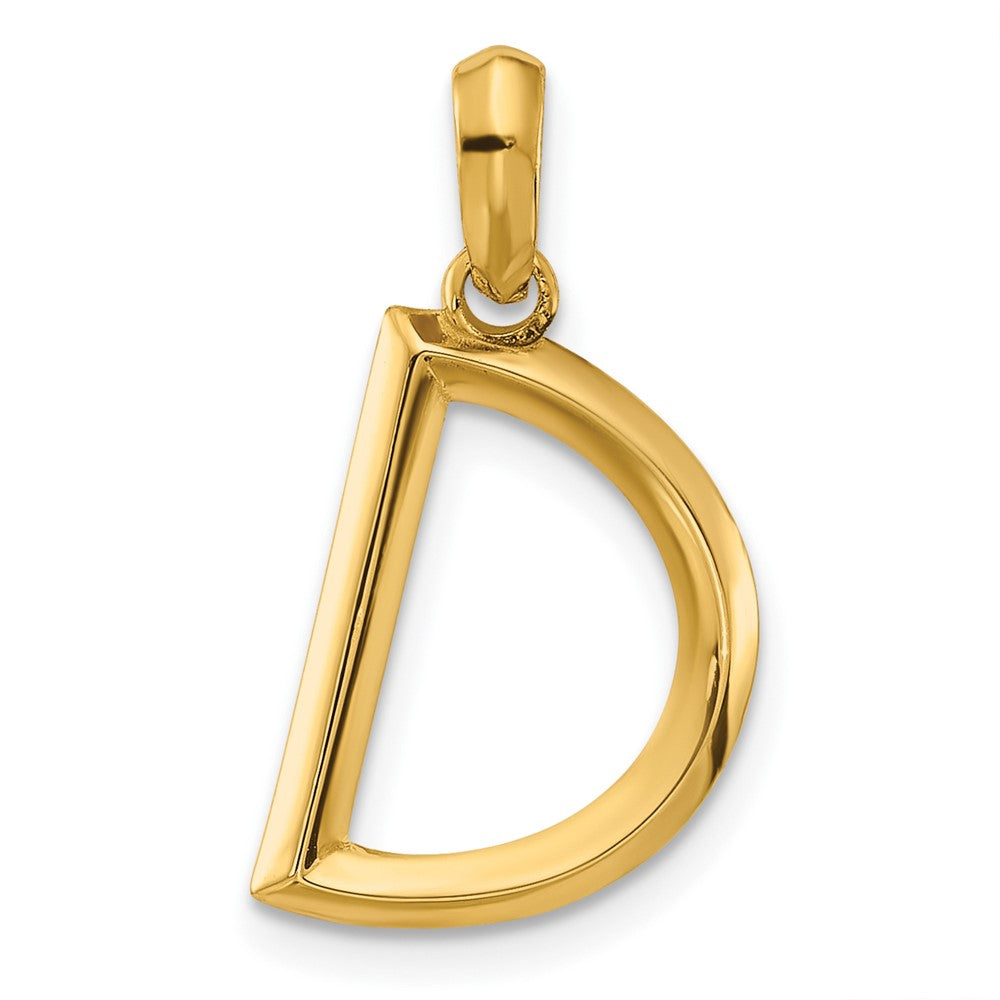 14k Fancy Letter D - Model D5668D | Charlie & Co. Jewelry