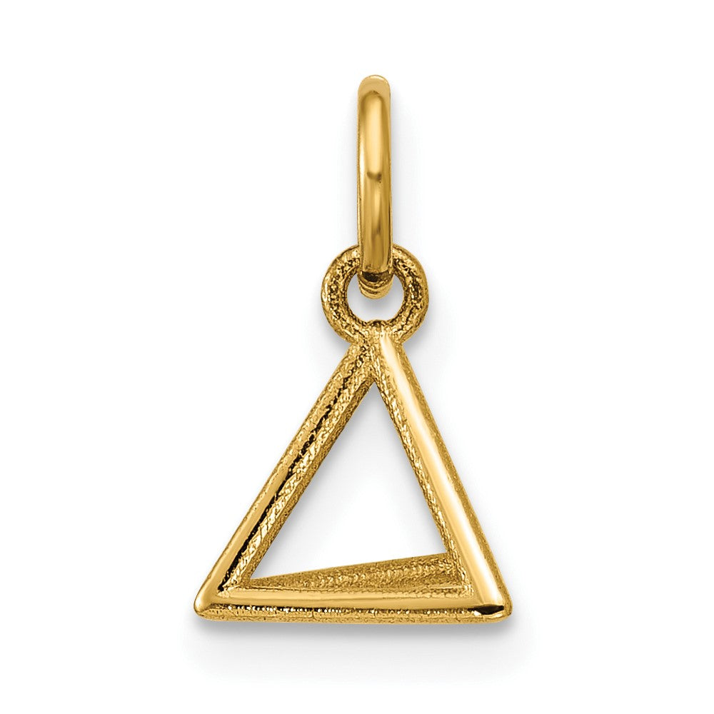 14k Polished Triangular Pyramid Shape Pendant - Model D5790 | Charlie ...