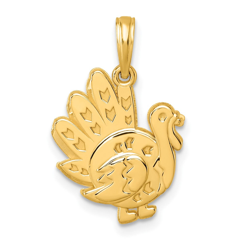14k Polished Turkey Pendant - Model D5843 | Charlie & Co. Jewelry