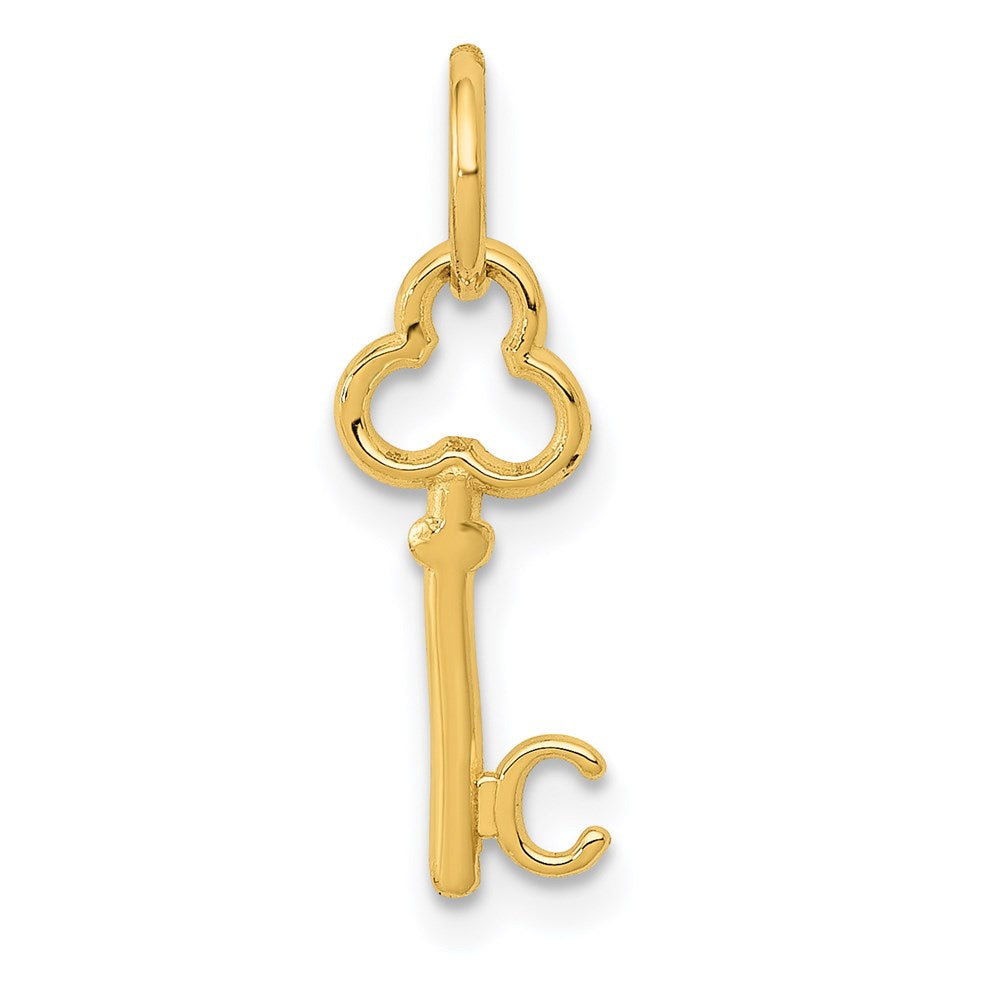 Charlie & Co. Jewelry | 14k Key Letter C Initial Charm | Gold Pendant