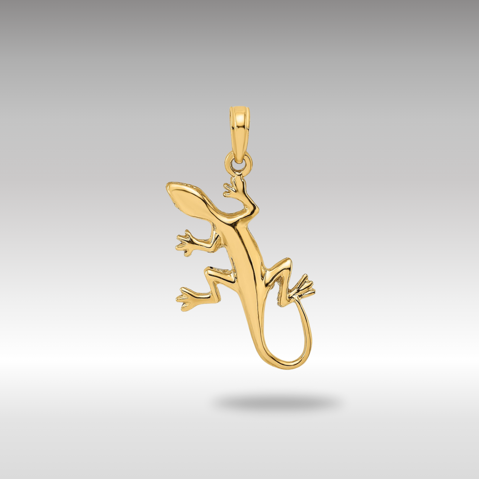 Charlie & Co. Jewelry | 14K Gold Two-Dimensional Gecko Charm | Gold ...
