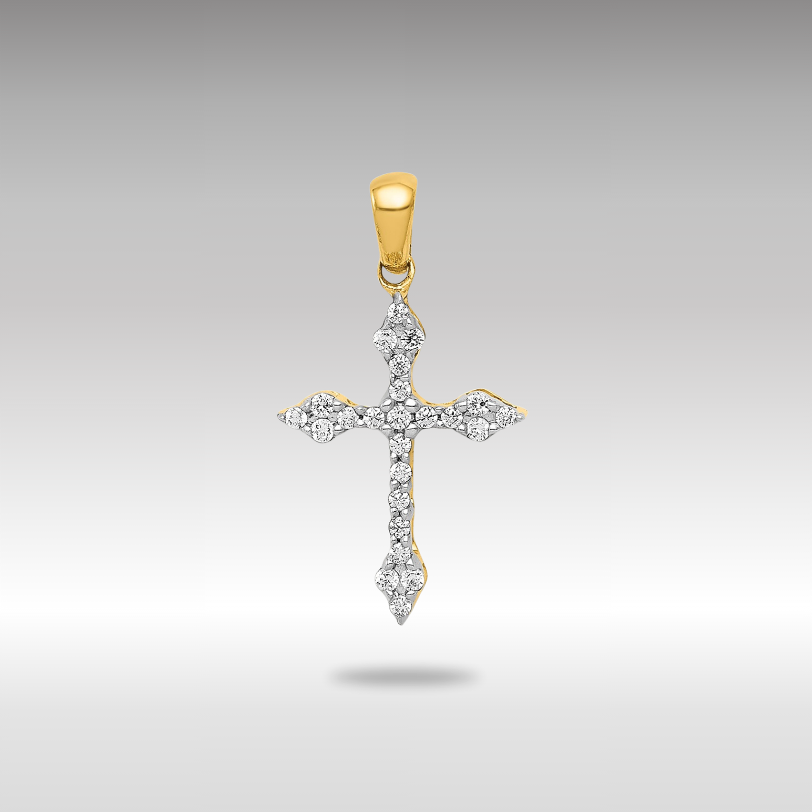 Charlie & Co. Jewelry | 14K Gold Diamond Cross Charm Necklace | Gold ...
