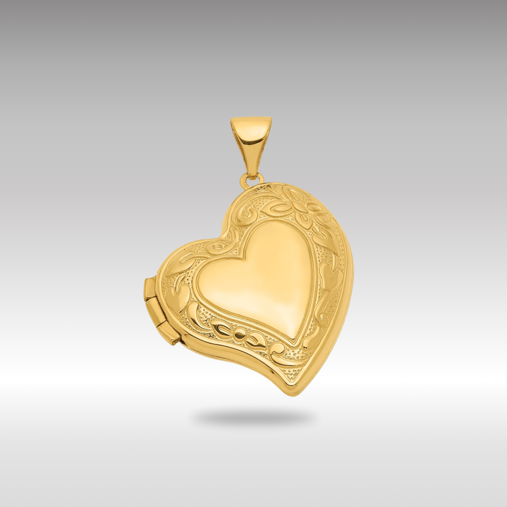 Charlie & Co. Jewelry | 14K Gold Fancy Heart Locket | Gold Keepsake Pendant