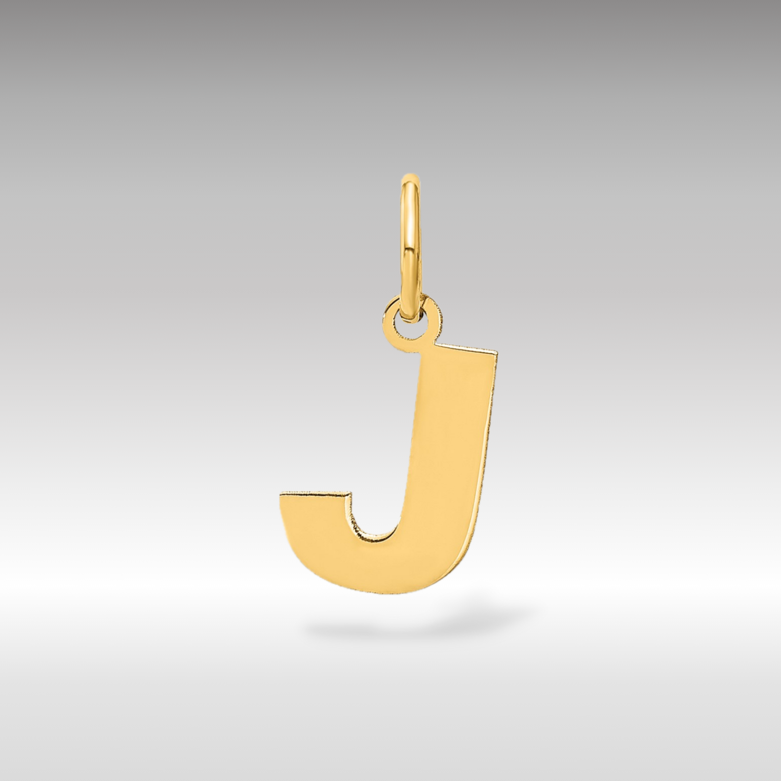 Charlie & Co. Jewelry | 14K Gold Block Letter "J" Initial Charm | Gold ...