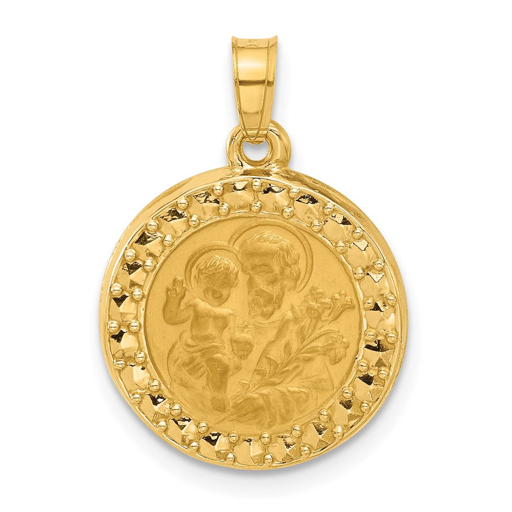 Charlie & Co. Jewelry | 14k Hollow St. Joseph Medal | Gold Pendant