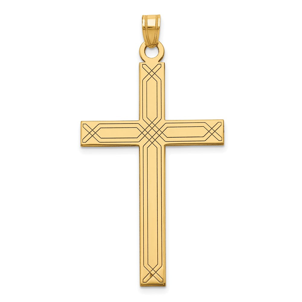 14k Cross Pendant - Model XR546 | Charlie & Co. Jewelry