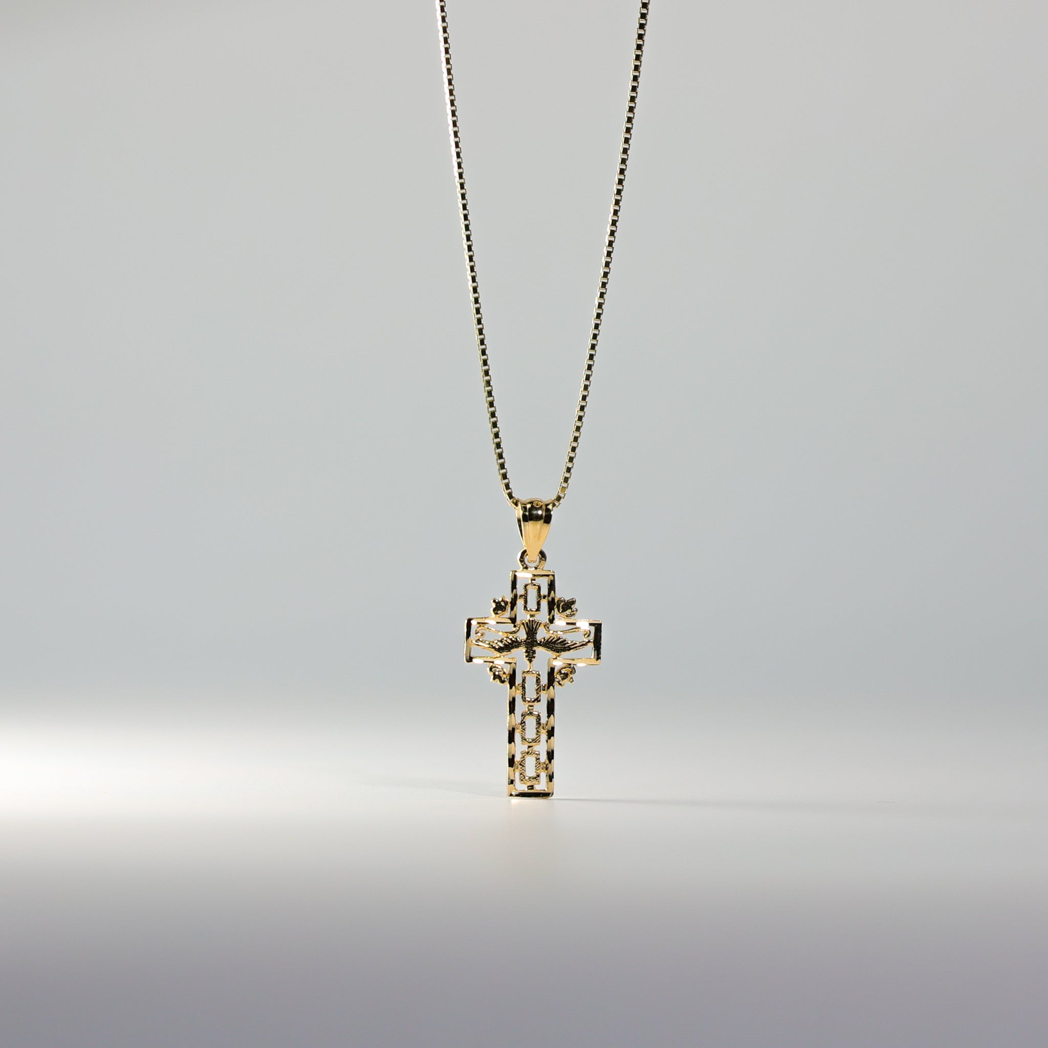 Charlie & Co. Jewelry | Gold Cross With Holy Spirit Dove Pendant | 14K ...